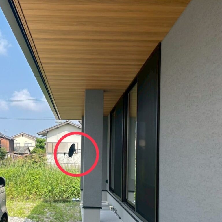 2025年7月16日 福岡県みやま市瀬高町K様邸 デザインアンテナと4K8K対応BS/CSアンテナ設置工事 | テレビアンテナ工事【みずほアンテナ】